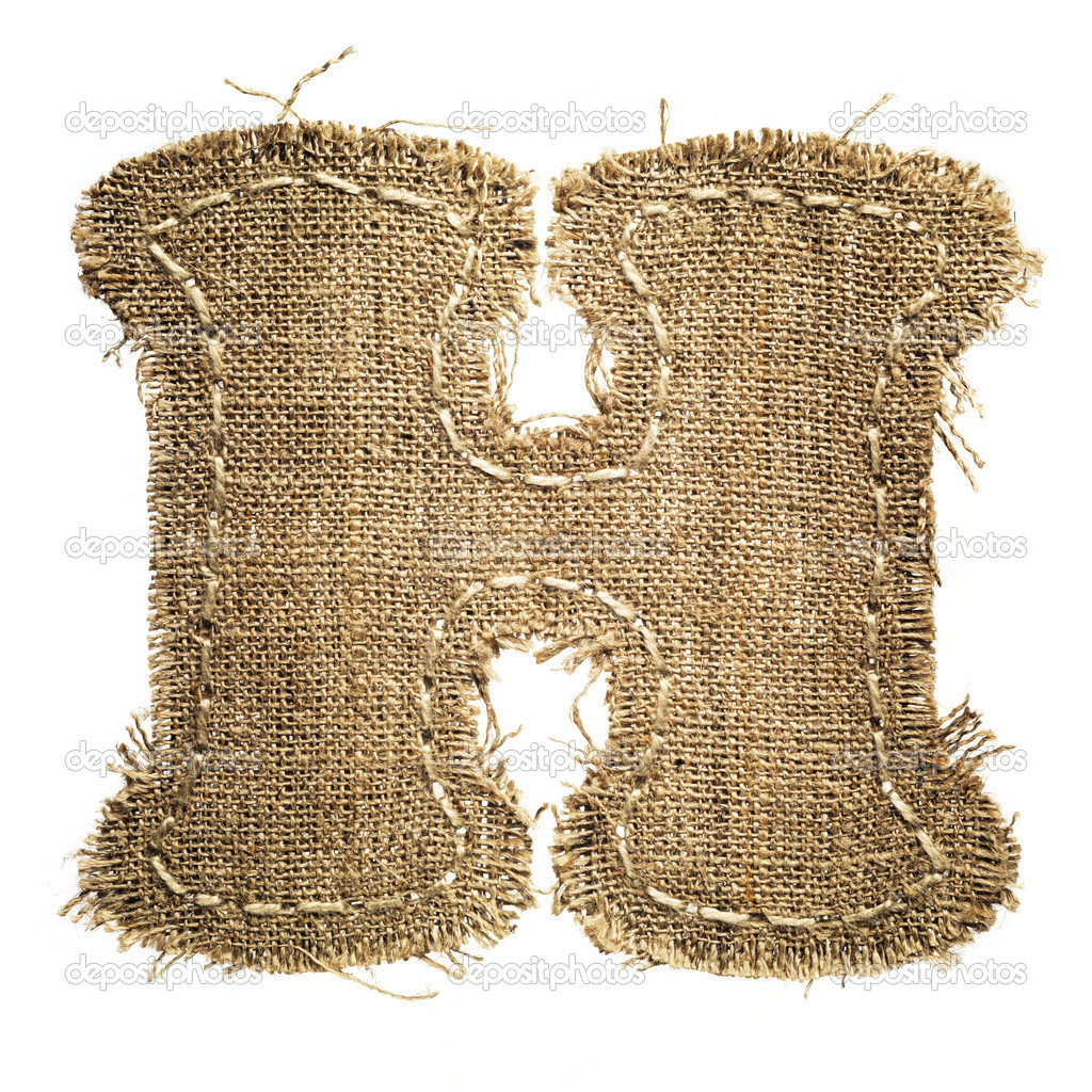 Letter clipped from linen fabric Stock Photo by ©smaglov 16911629