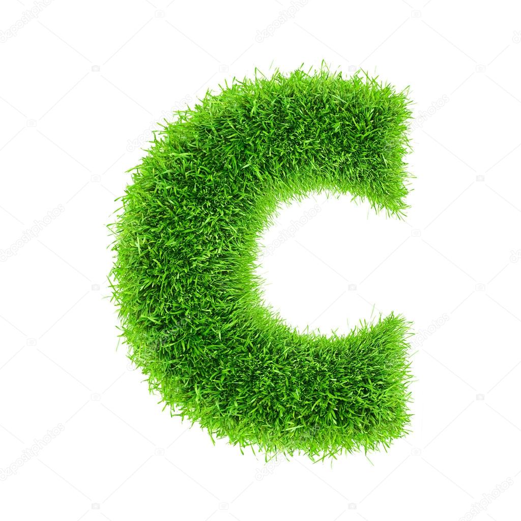 Letter of grass alphabet — Stock Photo © smaglov #22214909