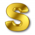 The letter S in gold Stock Photo by ©zentilia 8292994