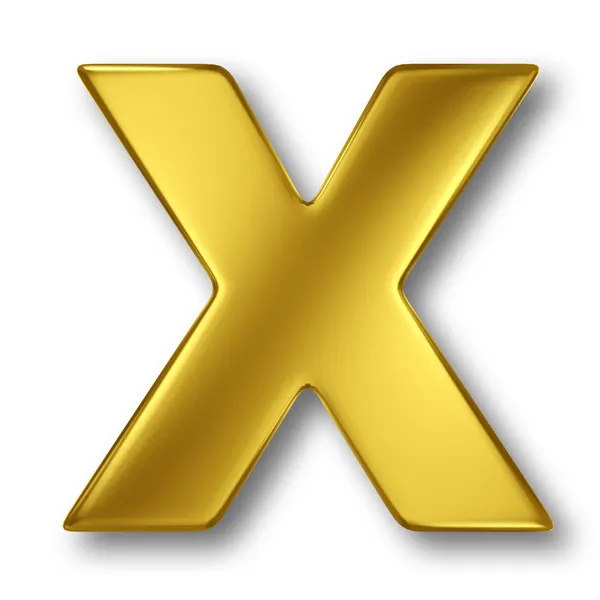 The letter X in gold Stock Photo by ©zentilia 8292989