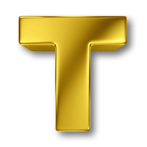 Golden letter T — Stock Photo © smaglov #54959179