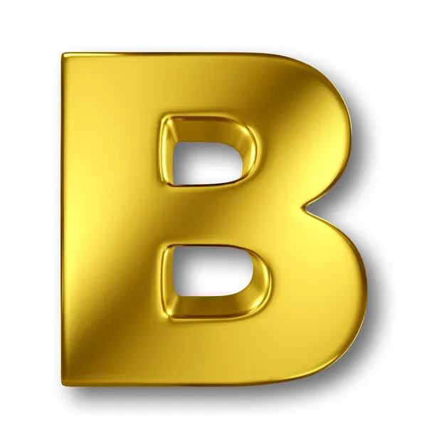 The letter B in gold — Stock Photo © zentilia #8292937