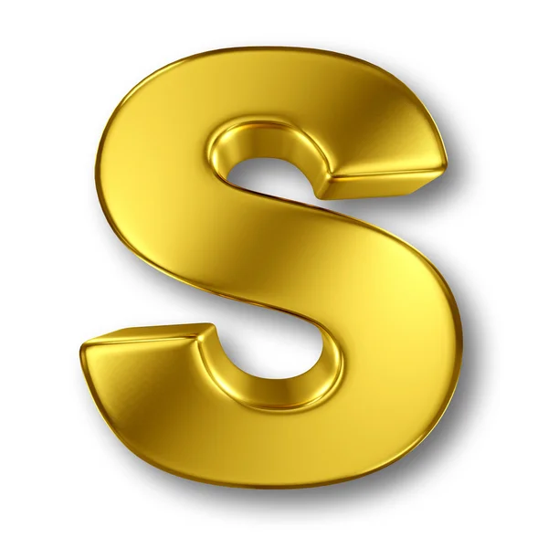 The letter S in gold Stock Photo by ©zentilia 8292994