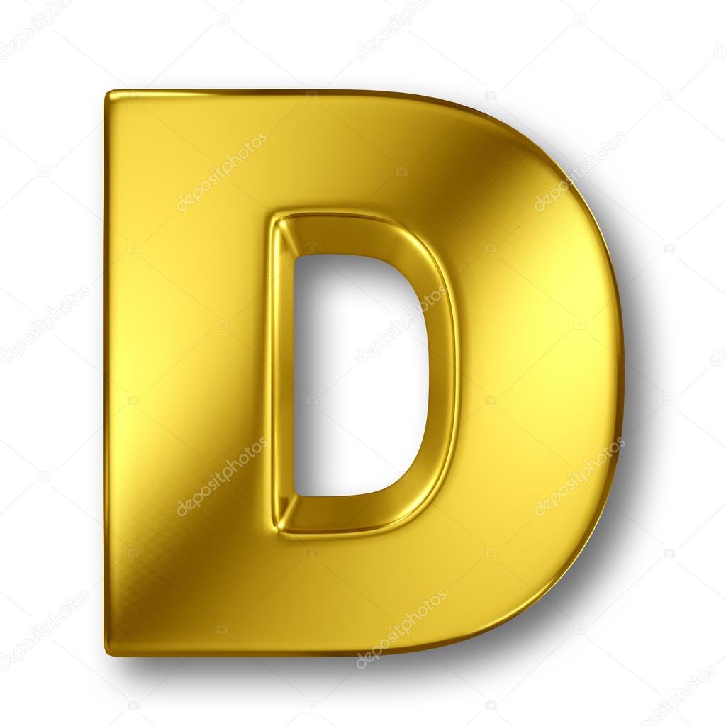 Letra en metal dorado sobre blanco: fotografía de stock © smaglov ...