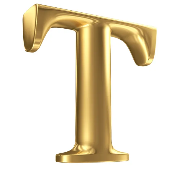 Golden letter T — Stock Photo © smaglov #54959179