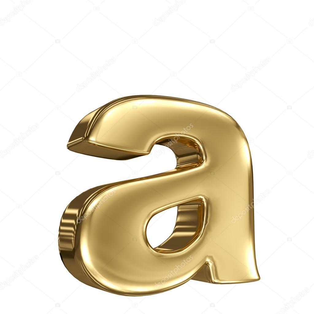 The Letter A In Gold