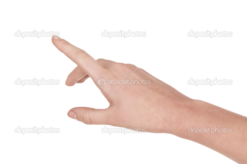Human hand point with finger Stock Photo by ©urfingus 37811509