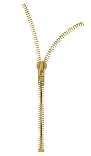 Open Gold Zipper