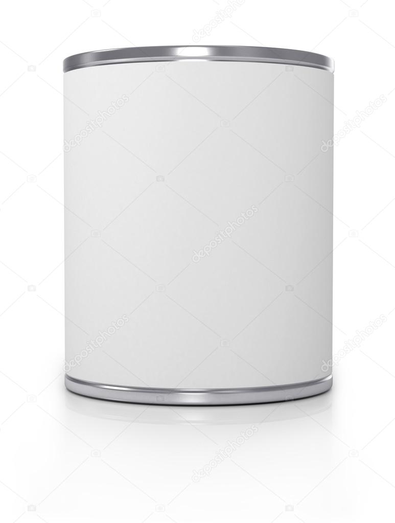 Can with blank white label — Stock Photo © urfingus #47111859