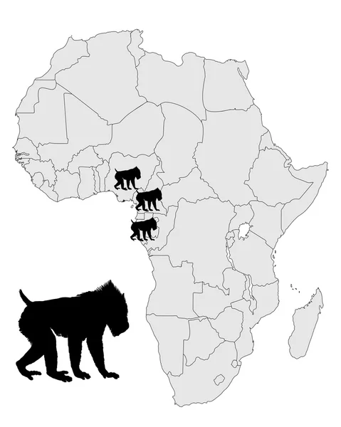 Africa map animals Imágenes Vectoriales, Gráfico Vectorial de Africa ...
