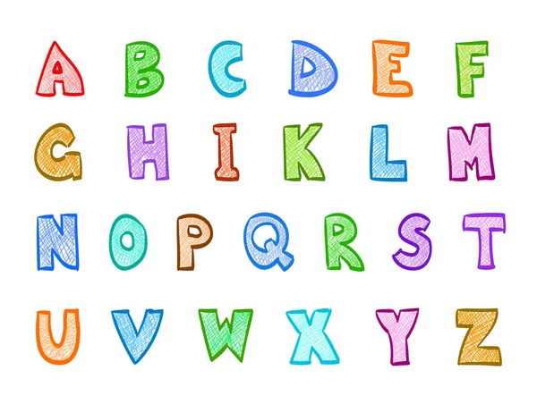 Hand drawn abc letters Stock Vector Image by ©Ghenadie #5575319