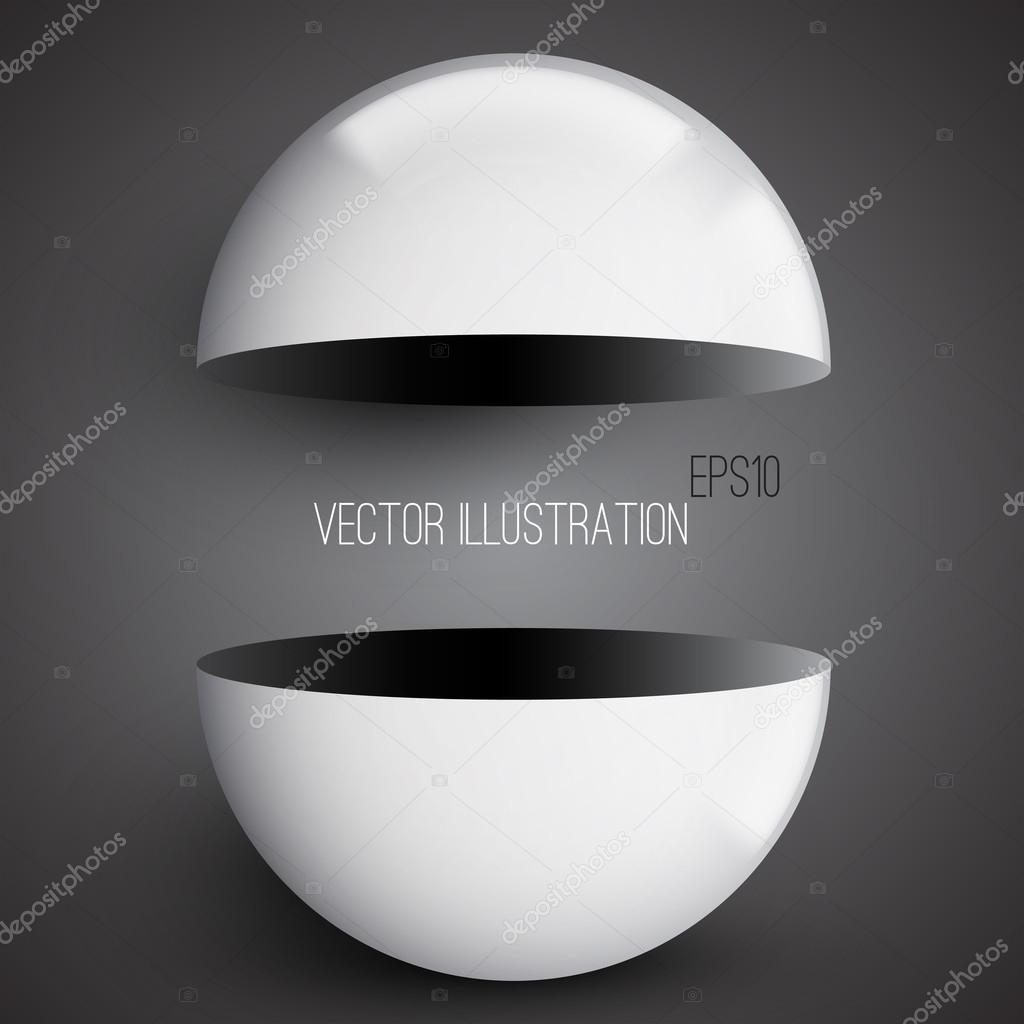 Abstract background with half sphere. Modern background Stock Vector by ...