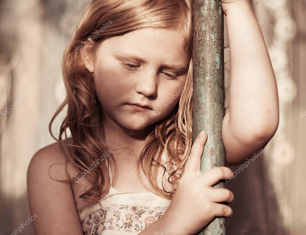 Portrait of sad child Stock Photo by ©Kruchenkova 30642279