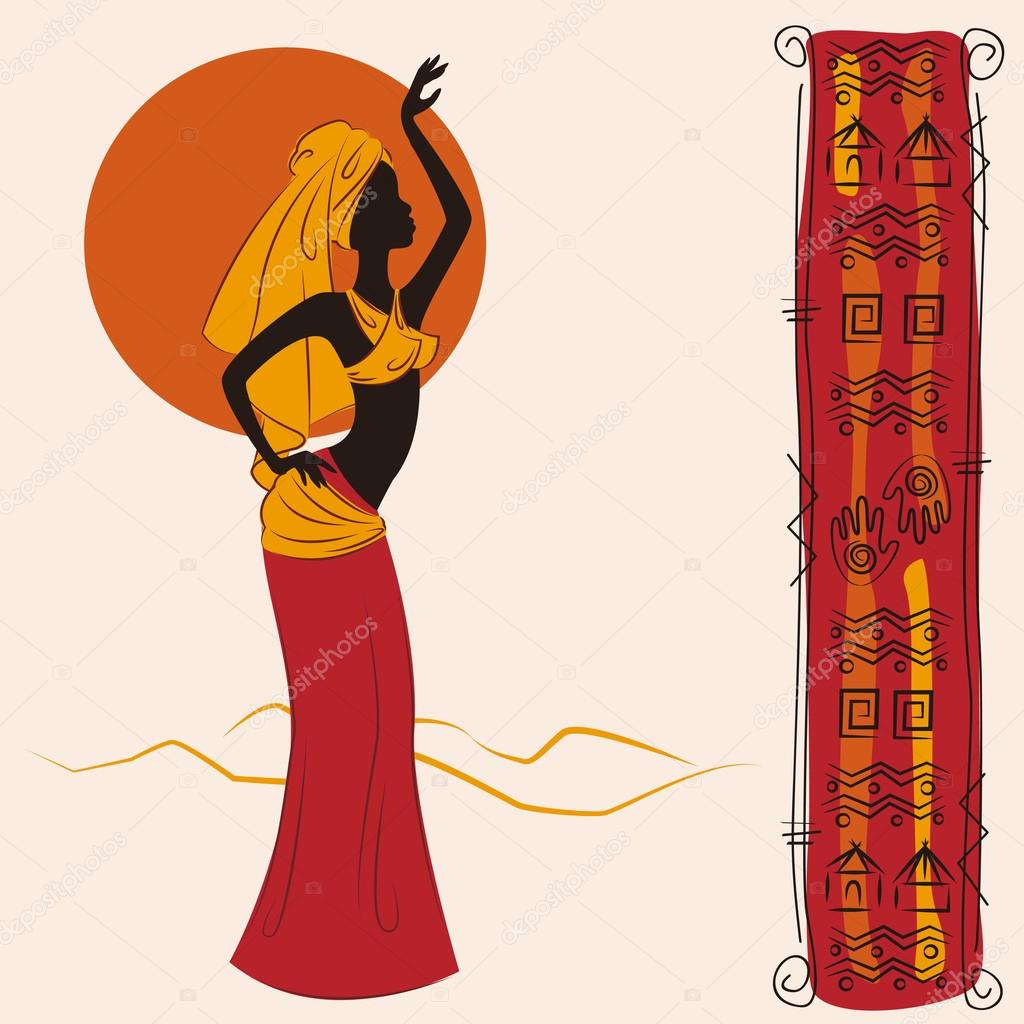 Beautiful African American Woman Stock Illustration By ©sivanova 22346659