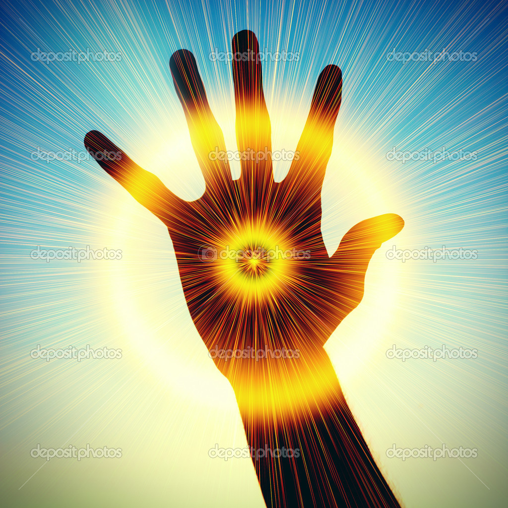 Concepto de poder en la mano — Foto de stock #40080245 © sabphoto