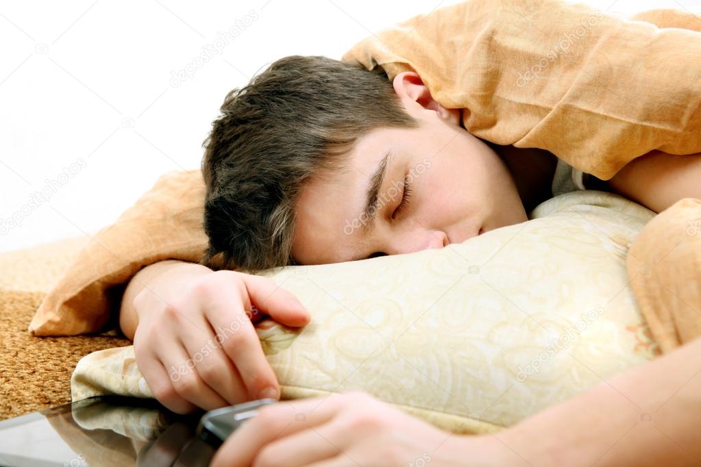adolescente durmiendo — Foto de stock © sabphoto #46933847