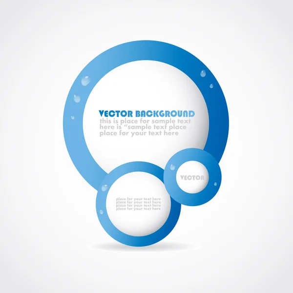 Stylish digital vector design. Vertical blue banner with water drops ...