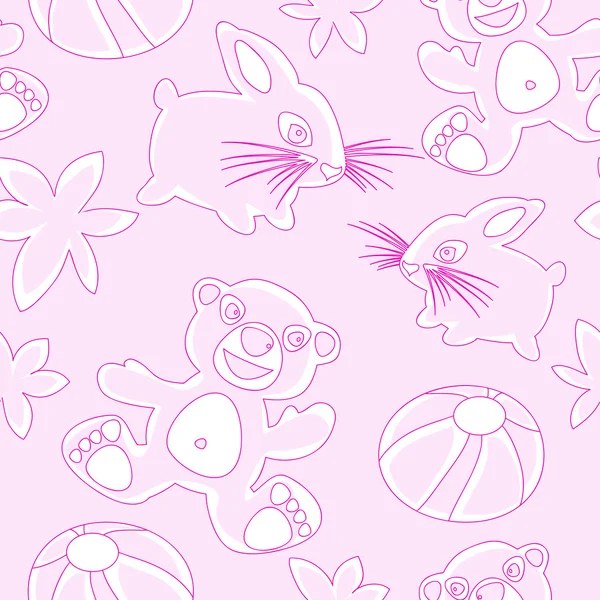 Rabbit seamless texture Vector Art Stock Images | Depositphotos