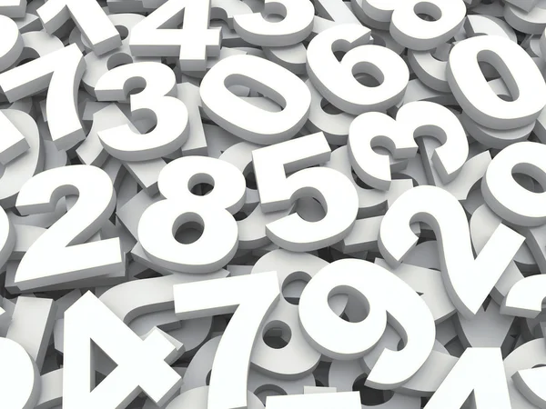 Number Background 3D Numbers in Disarray — Stock Photo © iqoncept #25224595