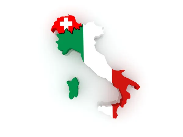 Swiss Map In Italian