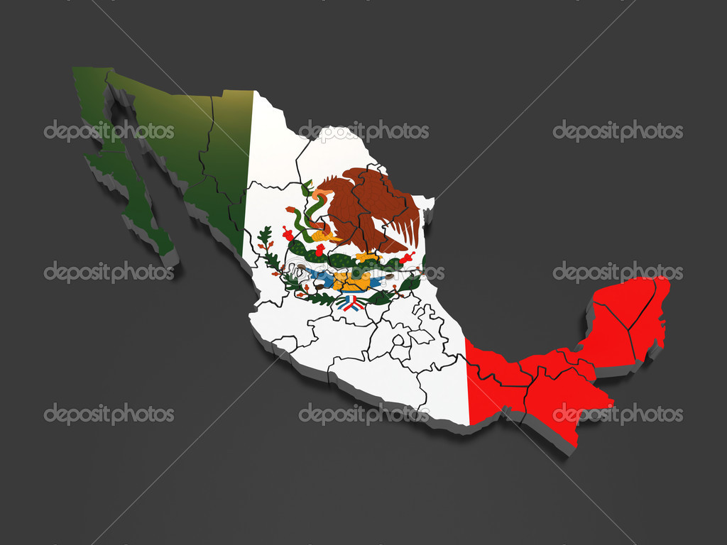 Mapa tridimensional de M xico 2024
