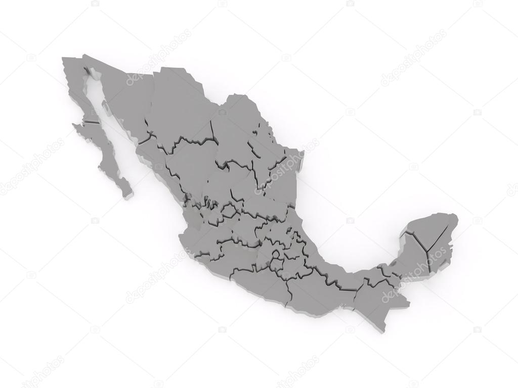Mapa tridimensional de México .: fotografía de stock © Tatiana53 ...