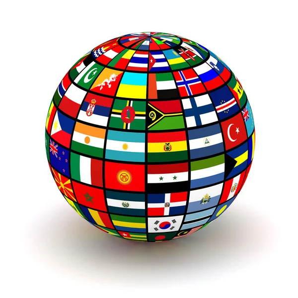 Globe flags Stock Photos, Royalty Free Globe flags Images | Depositphotos