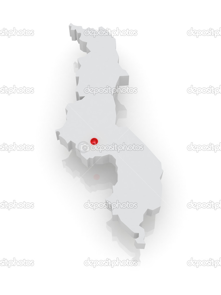 El mapa de Malawi — Foto de stock #41039981 © Tatiana53