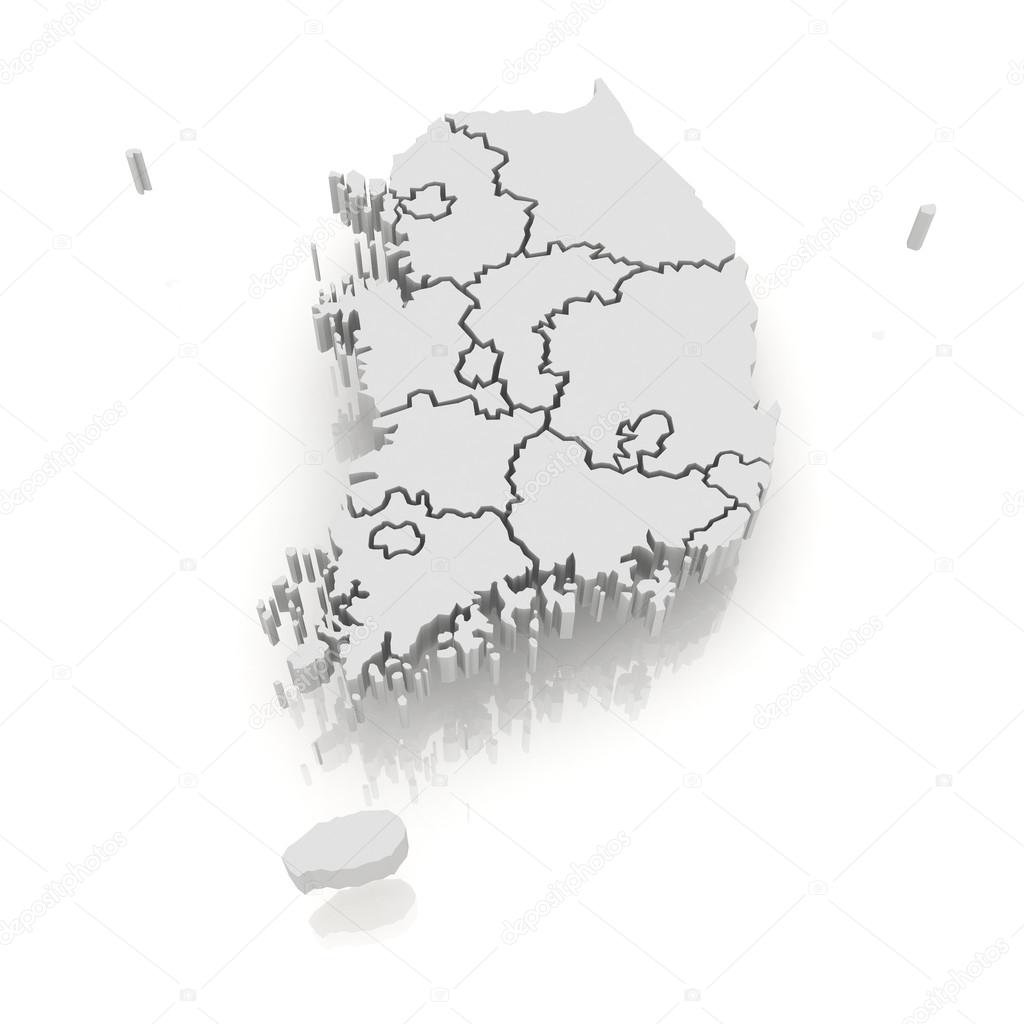 대한민국의 지도 — 스톡 사진 © Tatiana53 #42790985