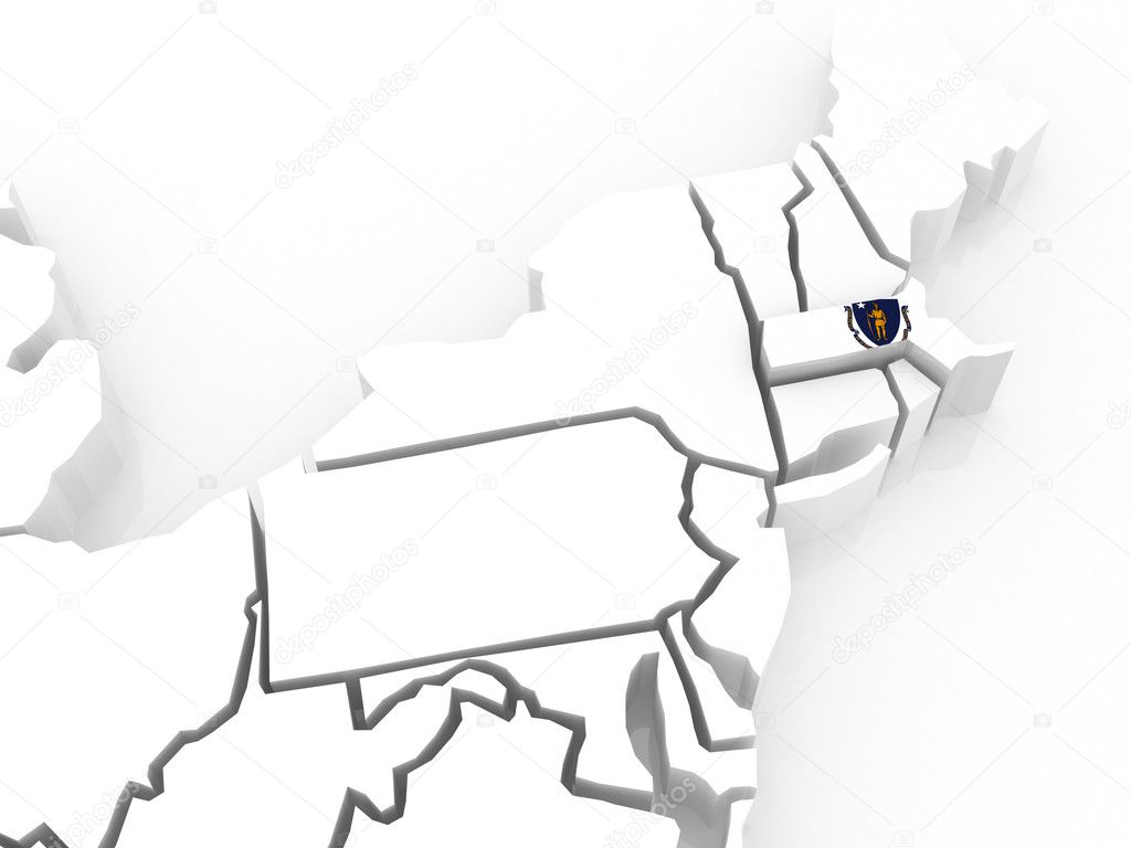 massachusetts geographical map