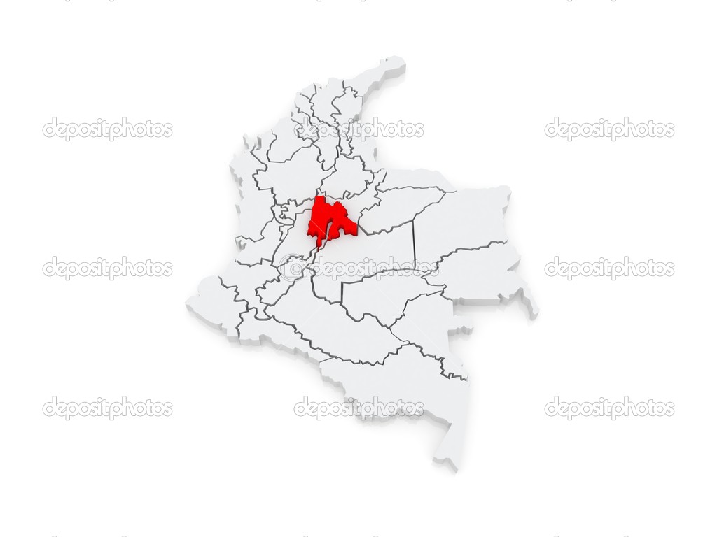 Map of Cundinamarca. Colombia. Stock Photo by ©Tatiana53 48732545