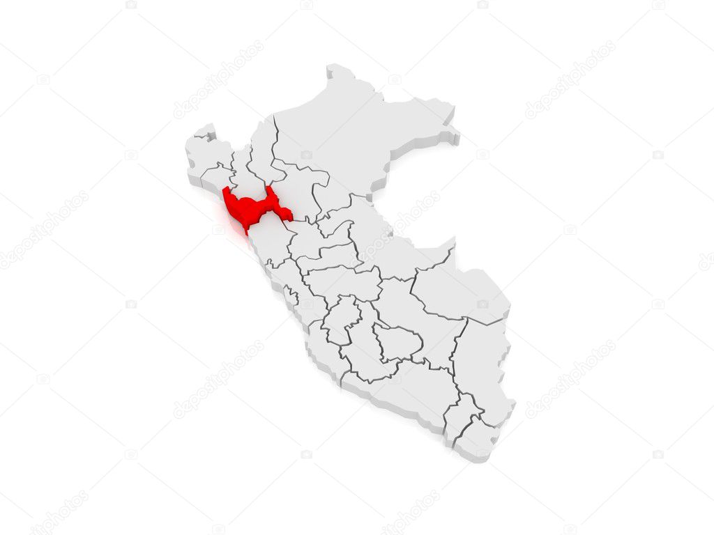 Mapa de La Libertad. Perú. 2025
