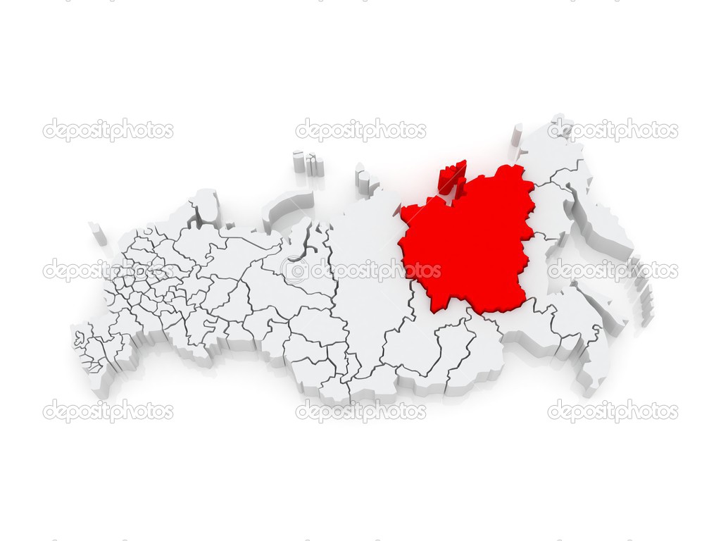 Map of the Russian Federation. Republic of Sakha (Yakutia ...