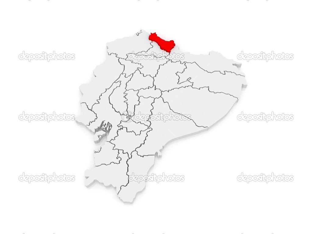 Mapa de Carchi. Ecuador . — Foto de stock #49446423 © Tatiana53