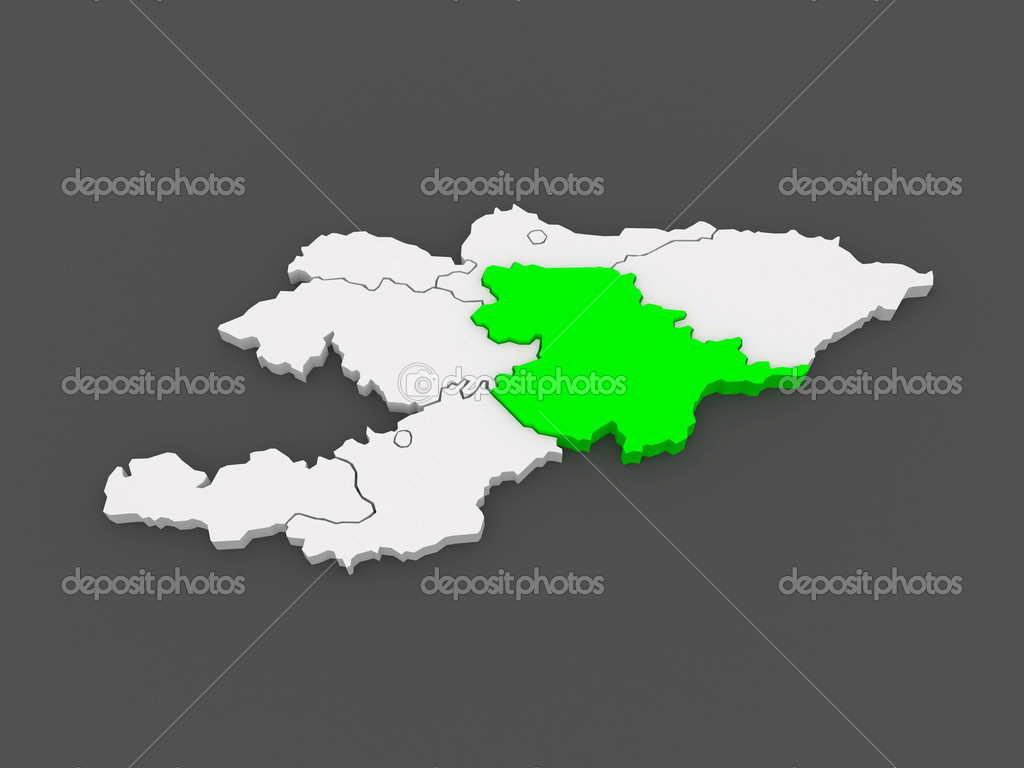 Map of Naryn. Kyrgyzstan. — Stock Photo © Tatiana53 #49590613