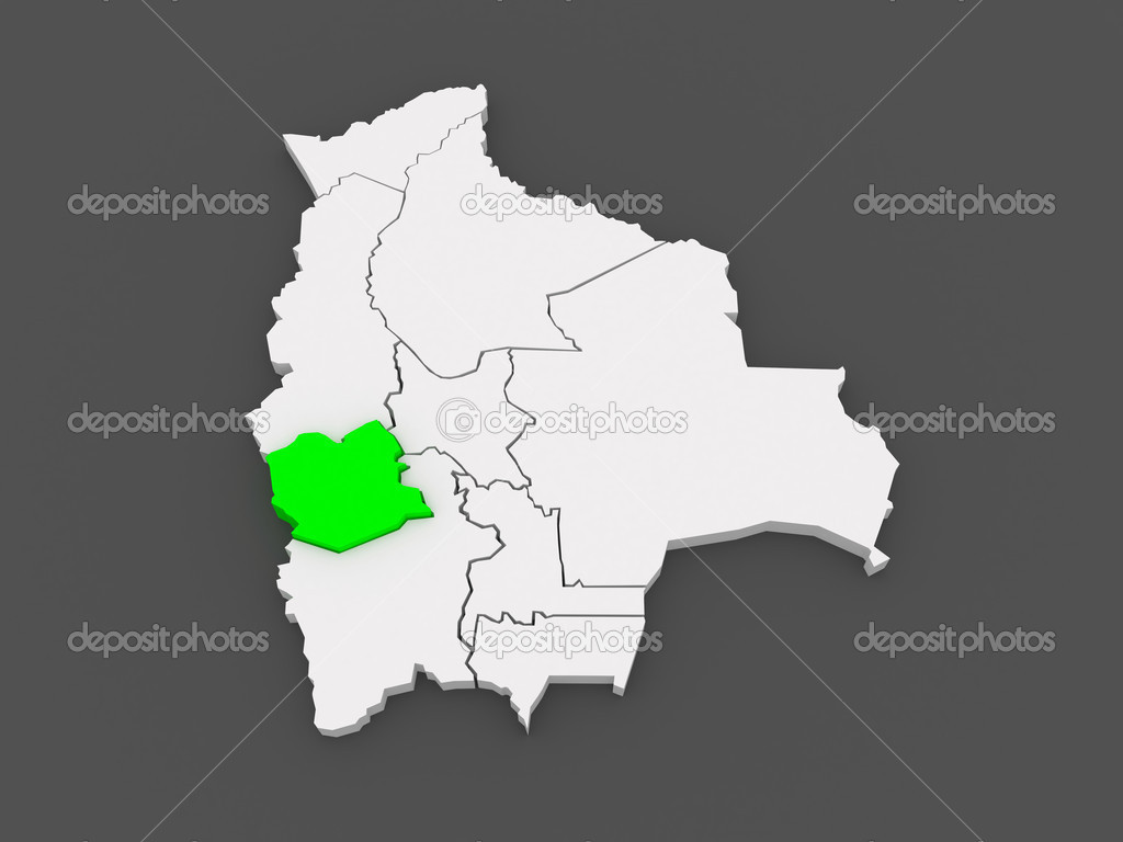 Map of Oruro. Bolivia. — Stock Photo © Tatiana53 #49591573