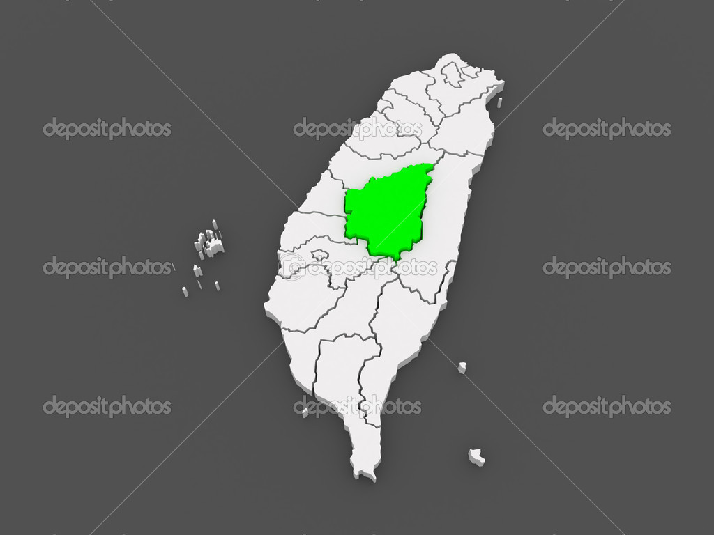 Map of Nantou County. Taiwan. Stock Photo by ©Tatiana53 49595145