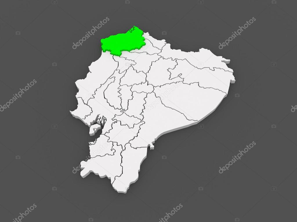 Mapa de Esmeraldas. Ecuador . — Foto de stock #49600459 © Tatiana53