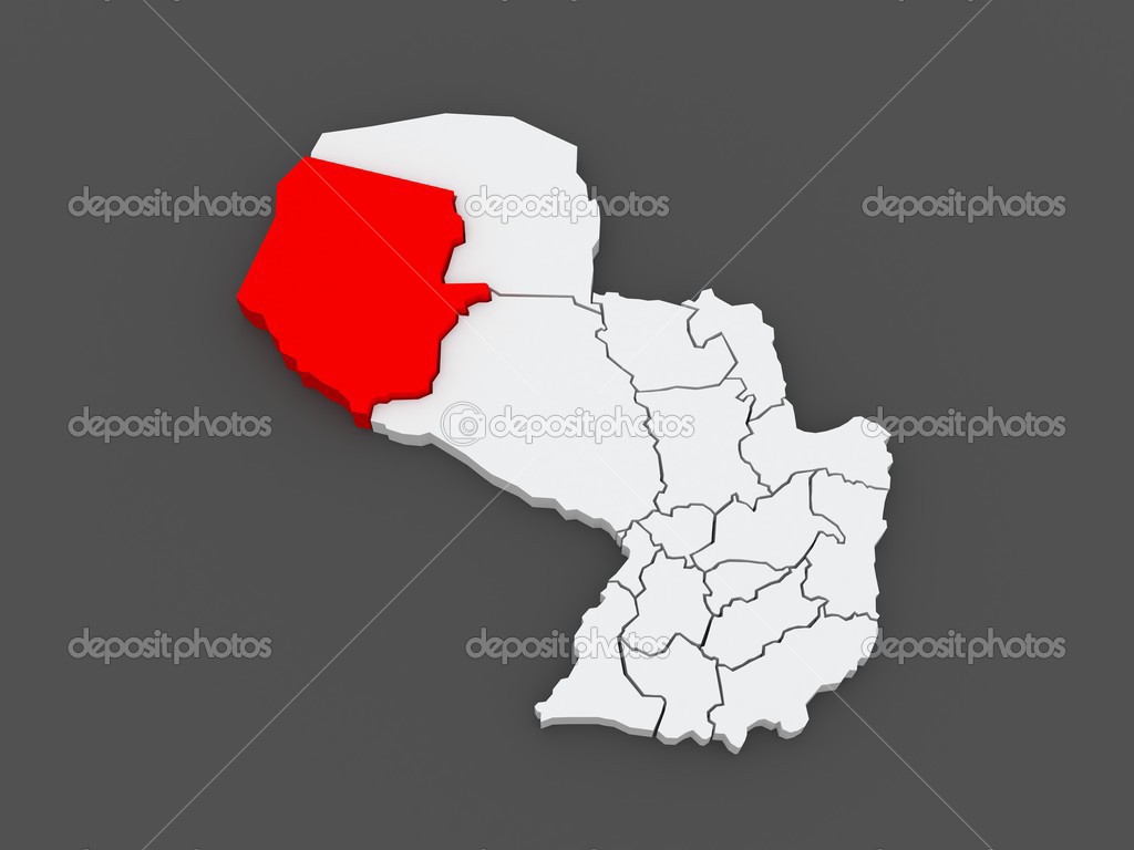 Mapa de Boqueron. Paraguay. 2024