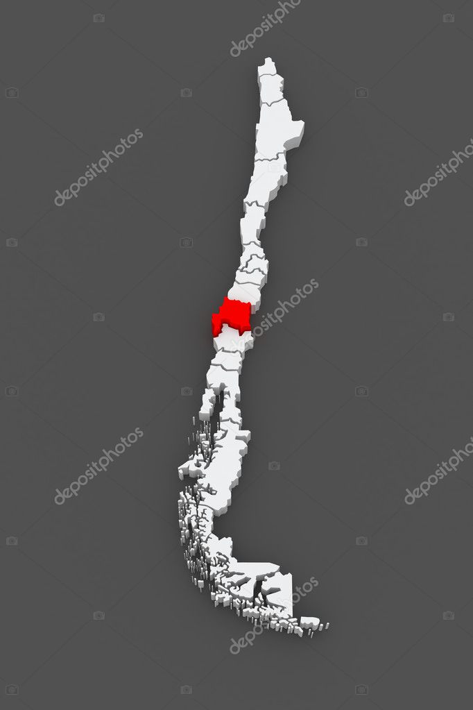 Map of Bio-Bio. Chile. Stock Photo by ©Tatiana53 49706613