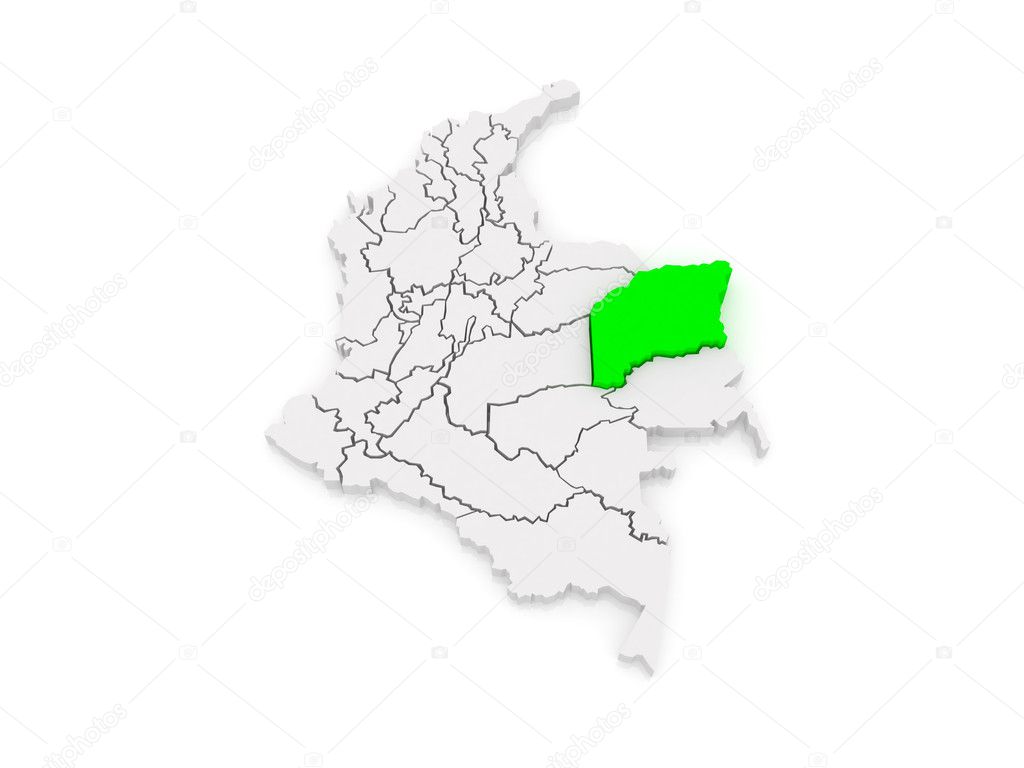 Mapa de Vichada. Colombia . — Foto de stock © Tatiana53 #49830219