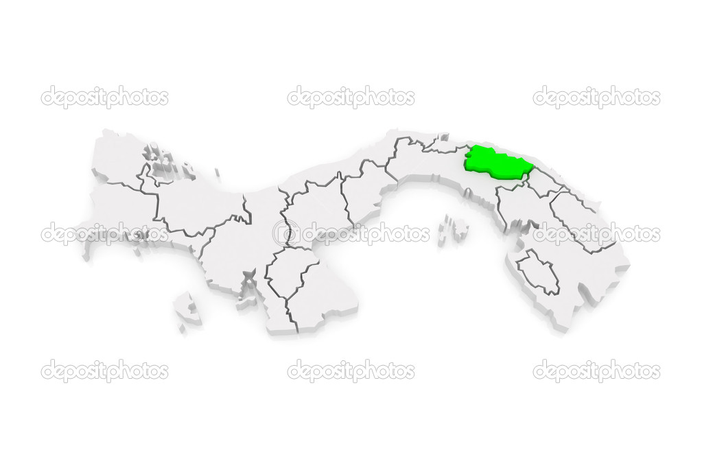 Map of Kuhn de Madugandi. Panama. — Stock Photo © Tatiana53 #49830461