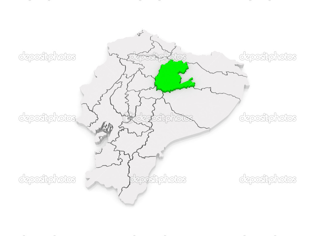 Map of Napo. Ecuador. — Stock Photo © Tatiana53 #49830551