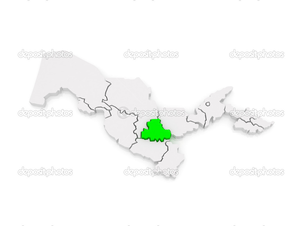 Map of Samarkand region. Uzbekistan. — Stock Photo © Tatiana53 #49831853