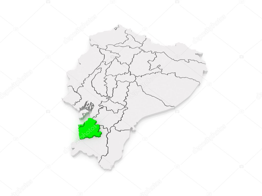 Map of El Oro. Ecuador. — Stock Photo © Tatiana53 #49831889