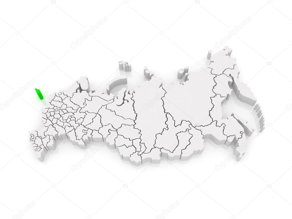 Mapa de la Federación Rusa. Región de Kaliningrado .: fotografía de ...