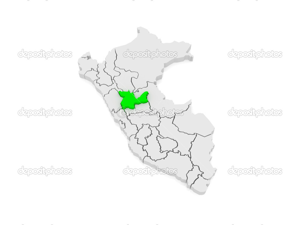 Map of Huanuco. Peru. — Stock Photo © Tatiana53 #49832269