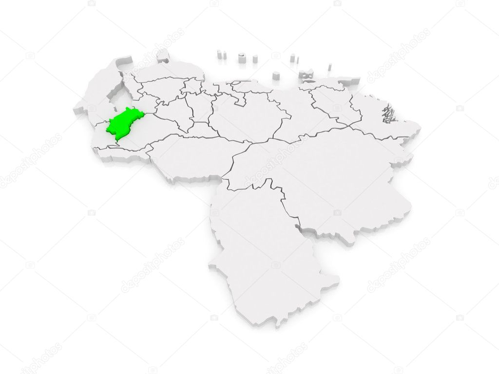 Mapa de Mérida. Venezuela . — Foto de stock © Tatiana53 #49832321