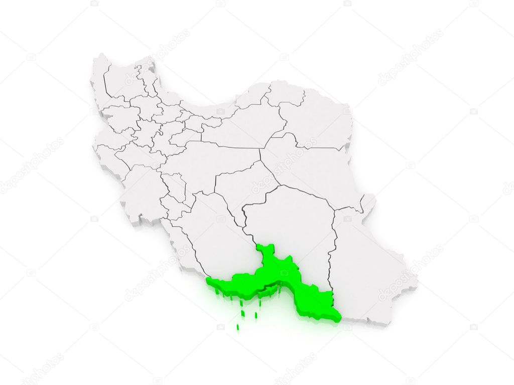 Map of Hormozgan. Iran. Stock Photo by ©Tatiana53 49832417