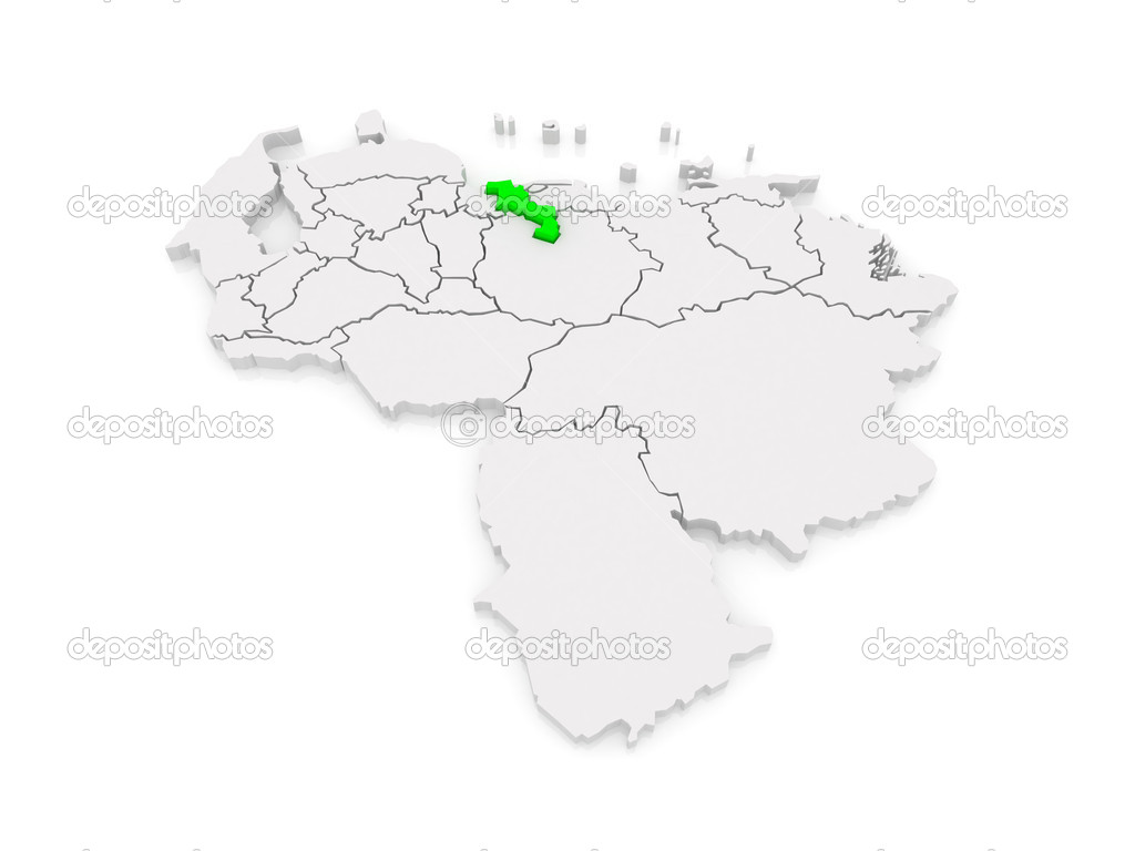 Mapa de Aragua. Venezuela . — Foto de stock © Tatiana53 #49832757